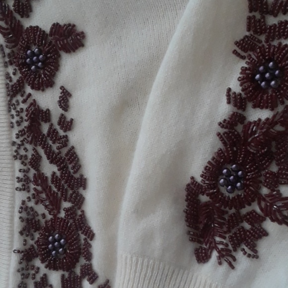solaire | Sweaters | Beaded Cashmerenwotmed | Poshmark